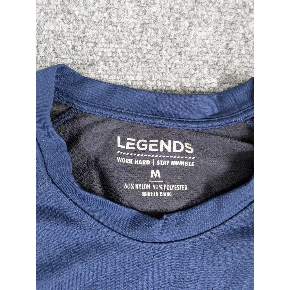 Legends | Shirts | Legends Dash Long Sleeve Shirt Mens Medium Navy Blue ...